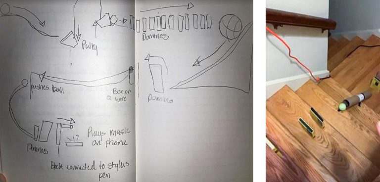 Conservation and transfer of energy: project-based learning with Rube ...