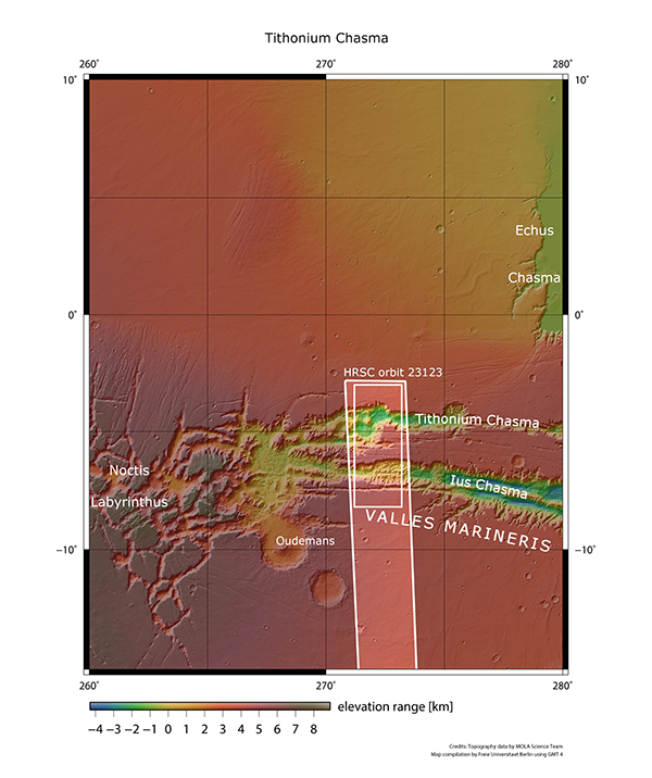 Mars Express peers into Mars' 'Grand Canyon' – Science in School
